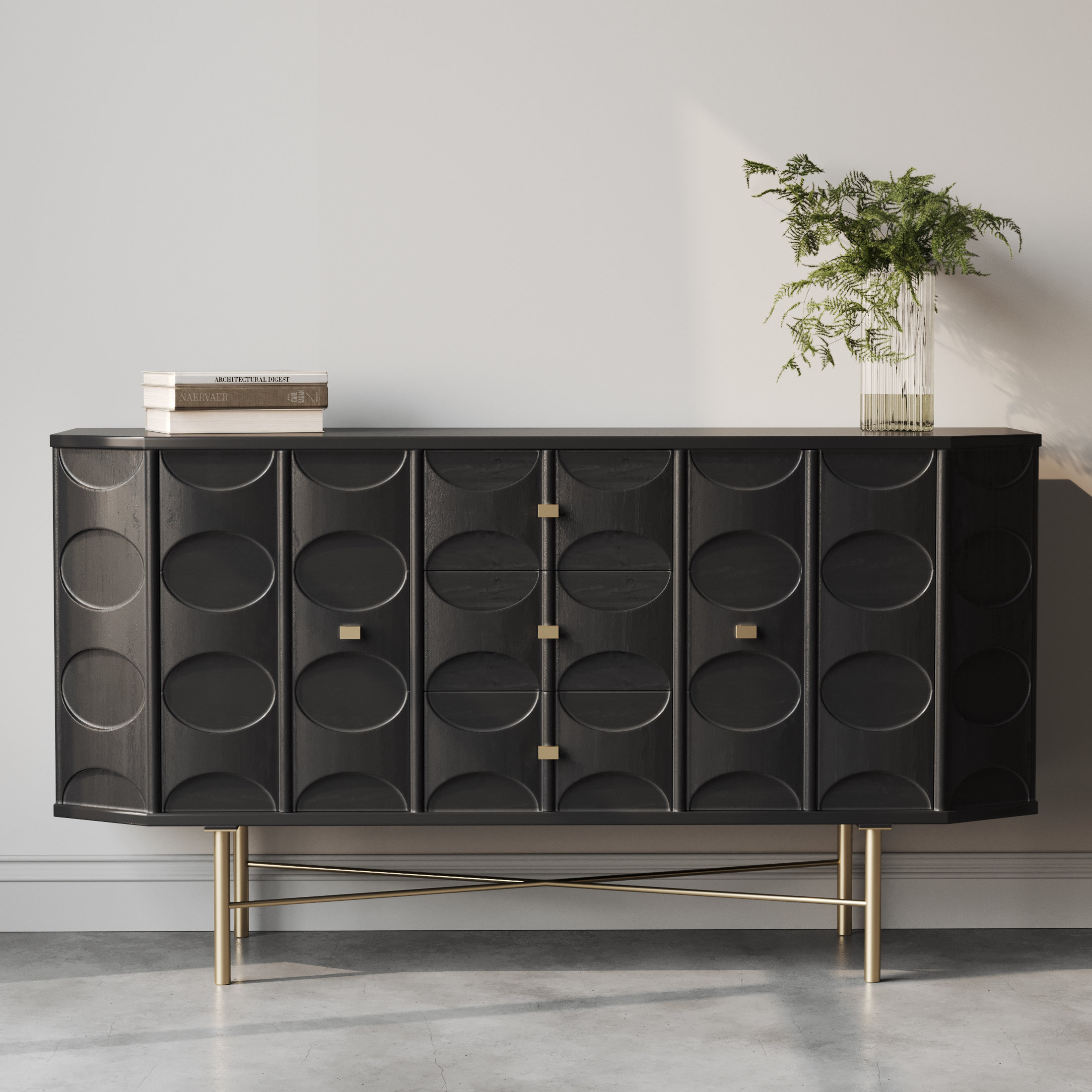Everly Quinn 60" ALBA SIDE CABINET | Wayfair