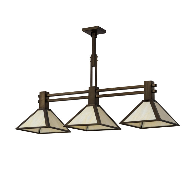 Meyda Lighting Soffe 3 - Light Antique Copper Pool Table Lights Pendant ...