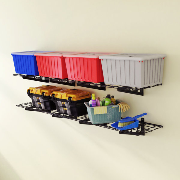 WFX Utility™ Wall Mounted Garage Storage Shelves & Reviews | Wayfair