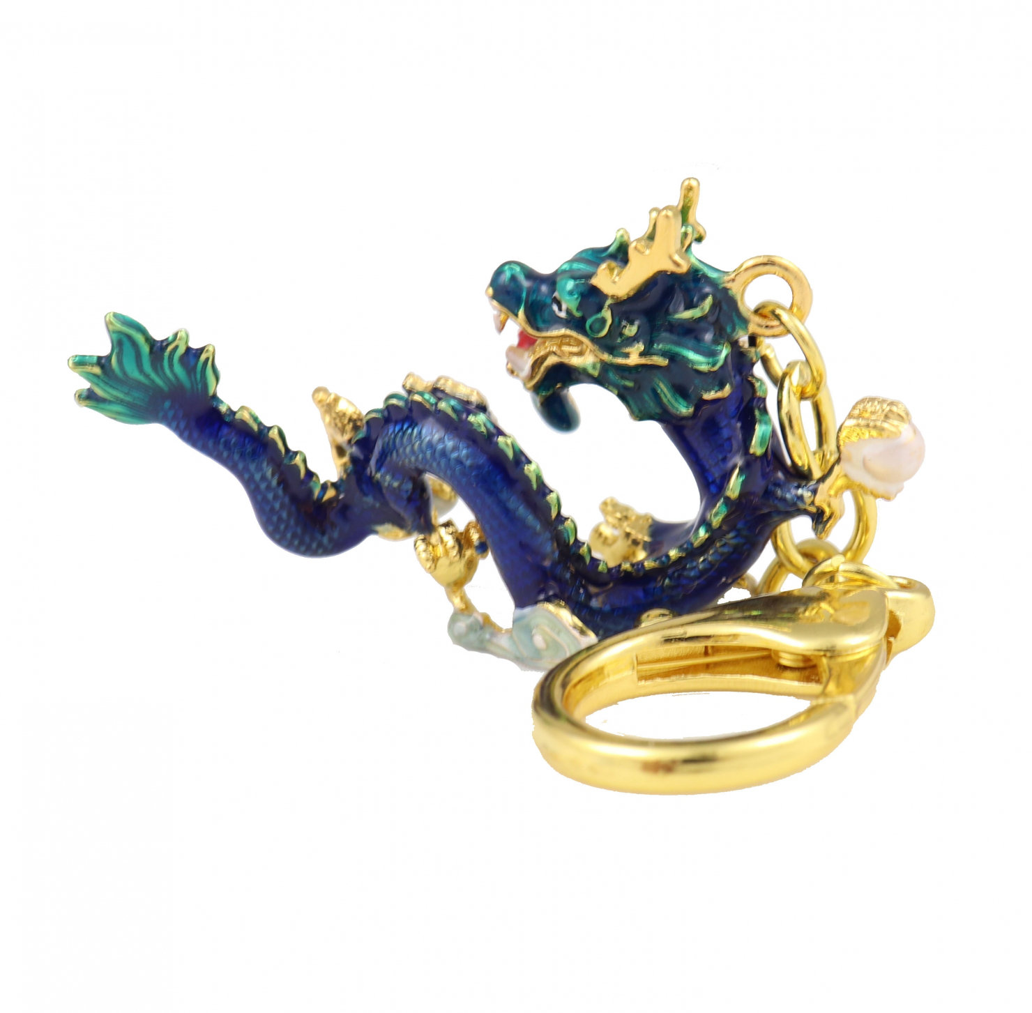 Bungalow Rose Celestial Water Dragon Amulet Keychain Wall Décor | Wayfair