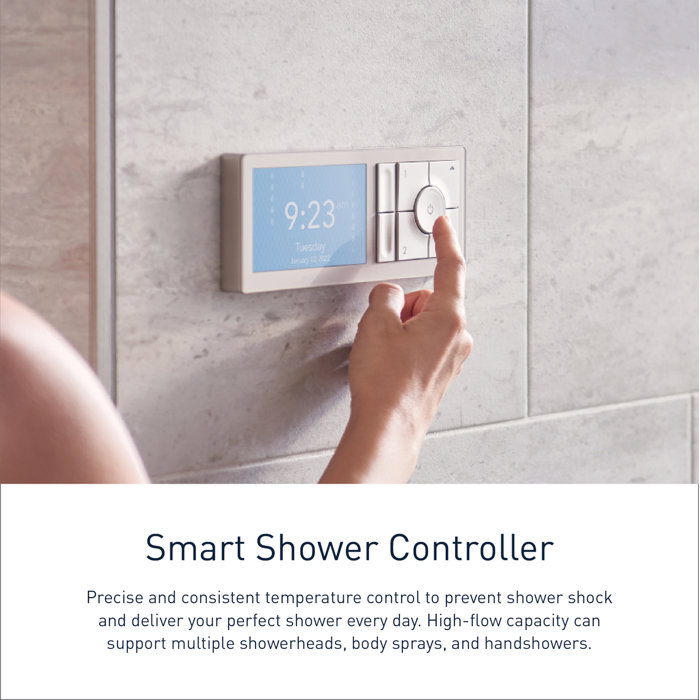 Moen Smart Shower 2-Outlet Digital Shower Controller for Thermostatic ...