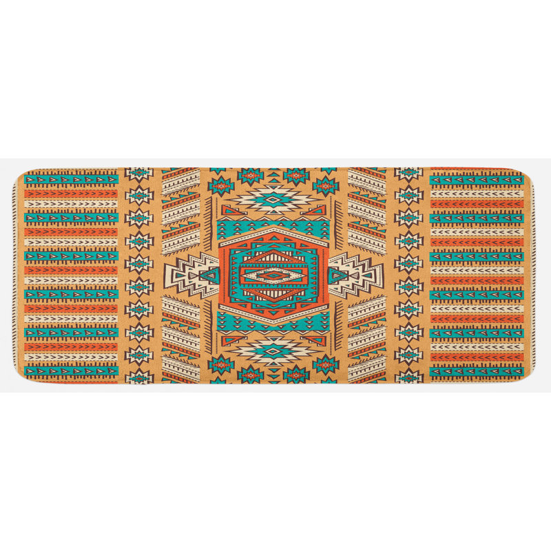 East Urban Home Tribal Kitchen Mat | Wayfair