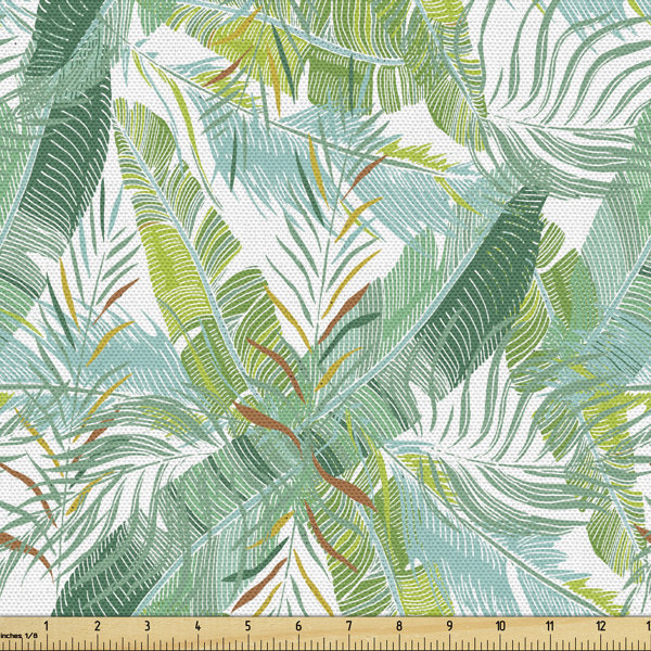 East Urban Home Chitro Tropical Leaves Nature Jungle Multi-Purpose ...