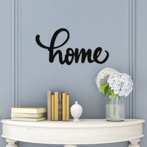Winston Porter Metal Text Wall Decor & Reviews | Wayfair
