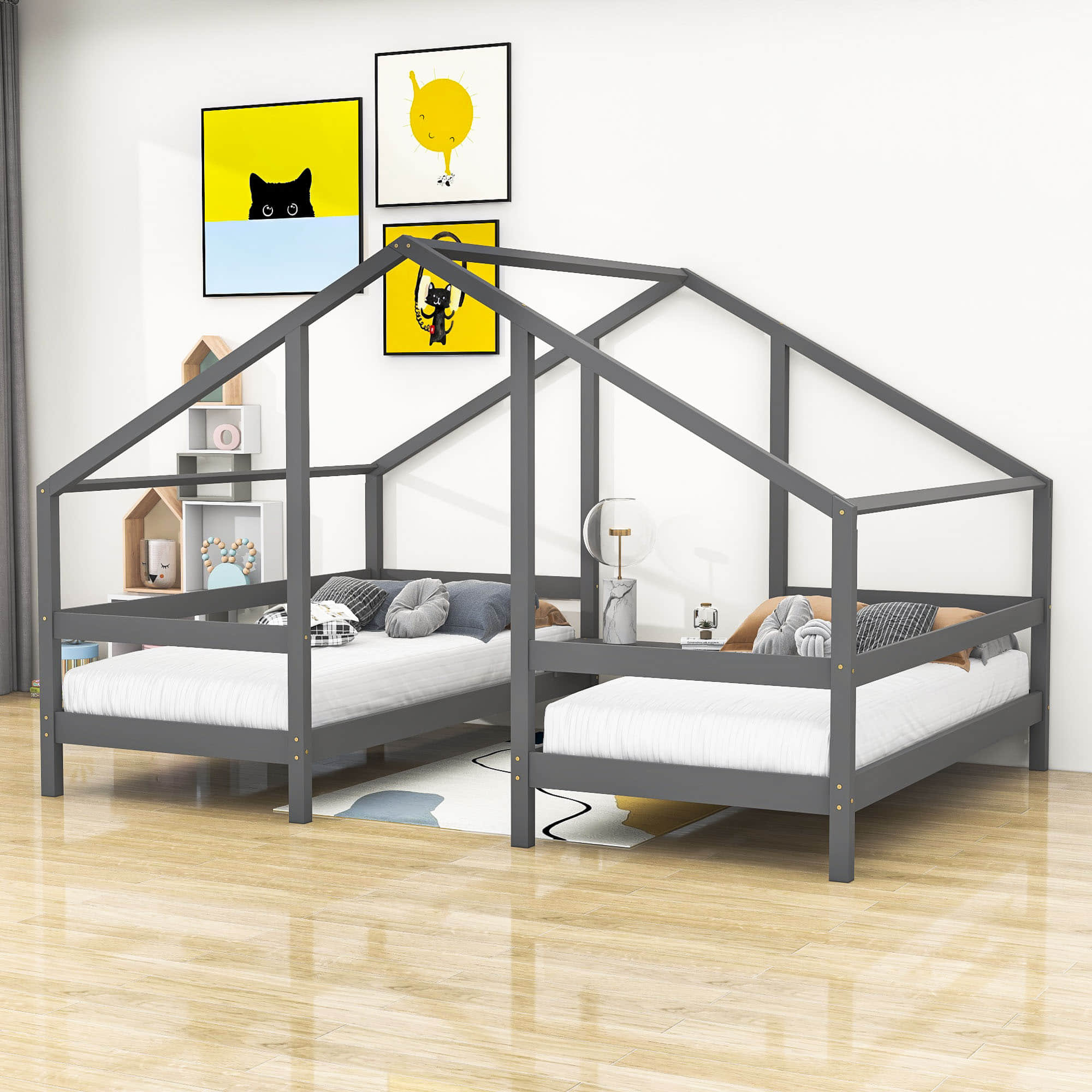Harper Orchard Eshleman Twin Size Wooden House Beds & Reviews - Wayfair ...