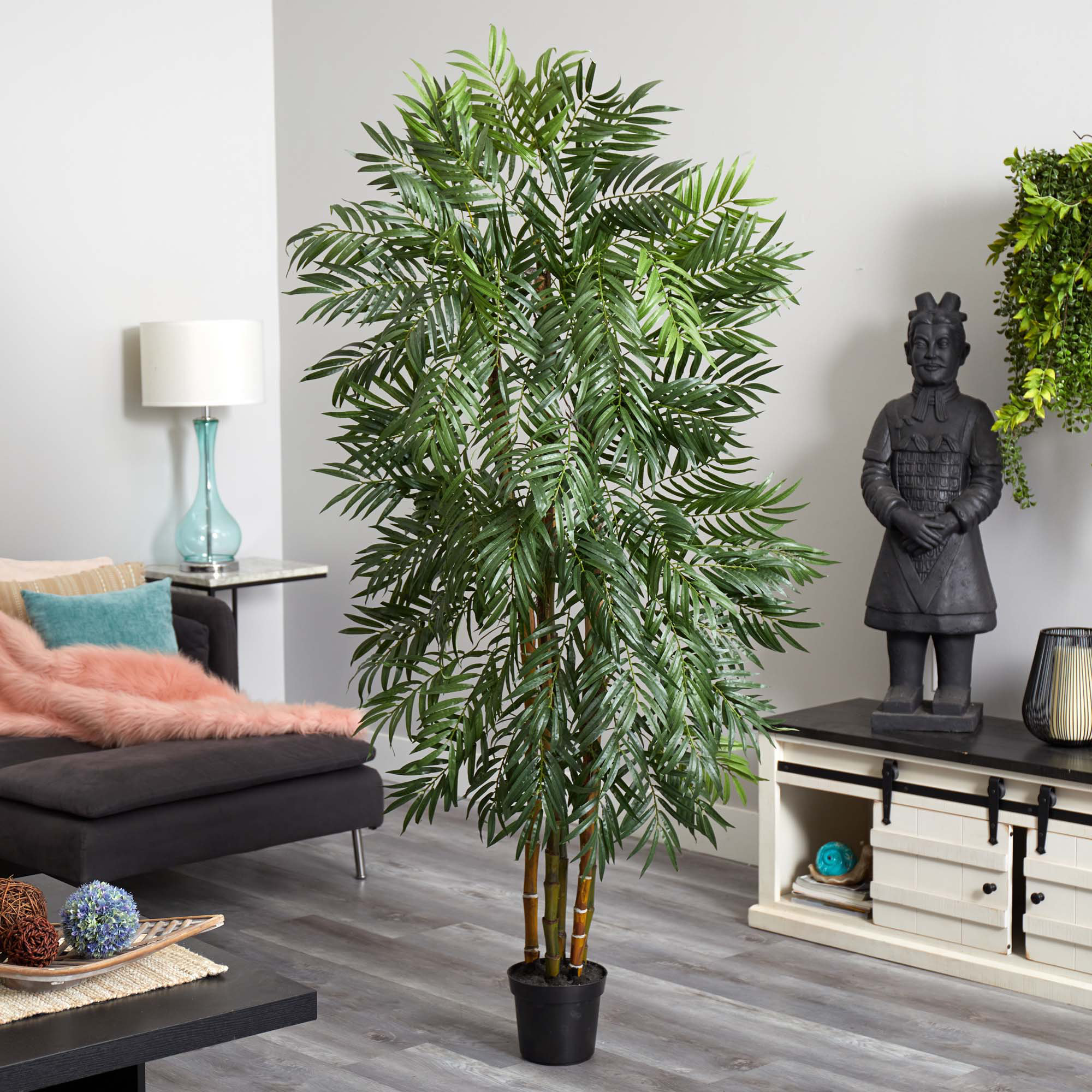 Charlton Home® 72'' Faux Palm Tree in Pot | Wayfair