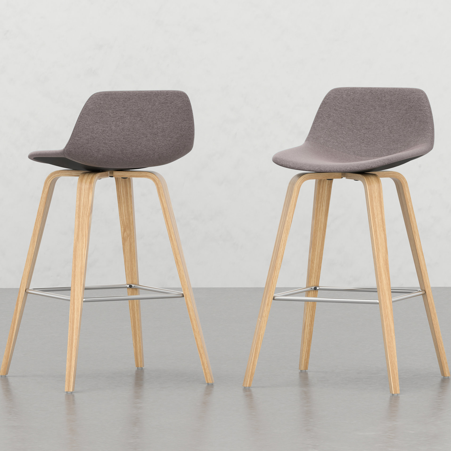 Latitude Run® Counter/Bar Stool Of 2 - Upholstery, Wood Construction ...