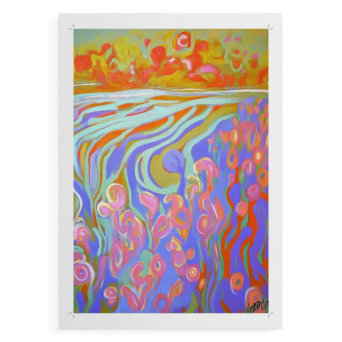 Astoria Grand FLORAL Series DLXXV -Canvas Print Only - NOT FRAMED ...