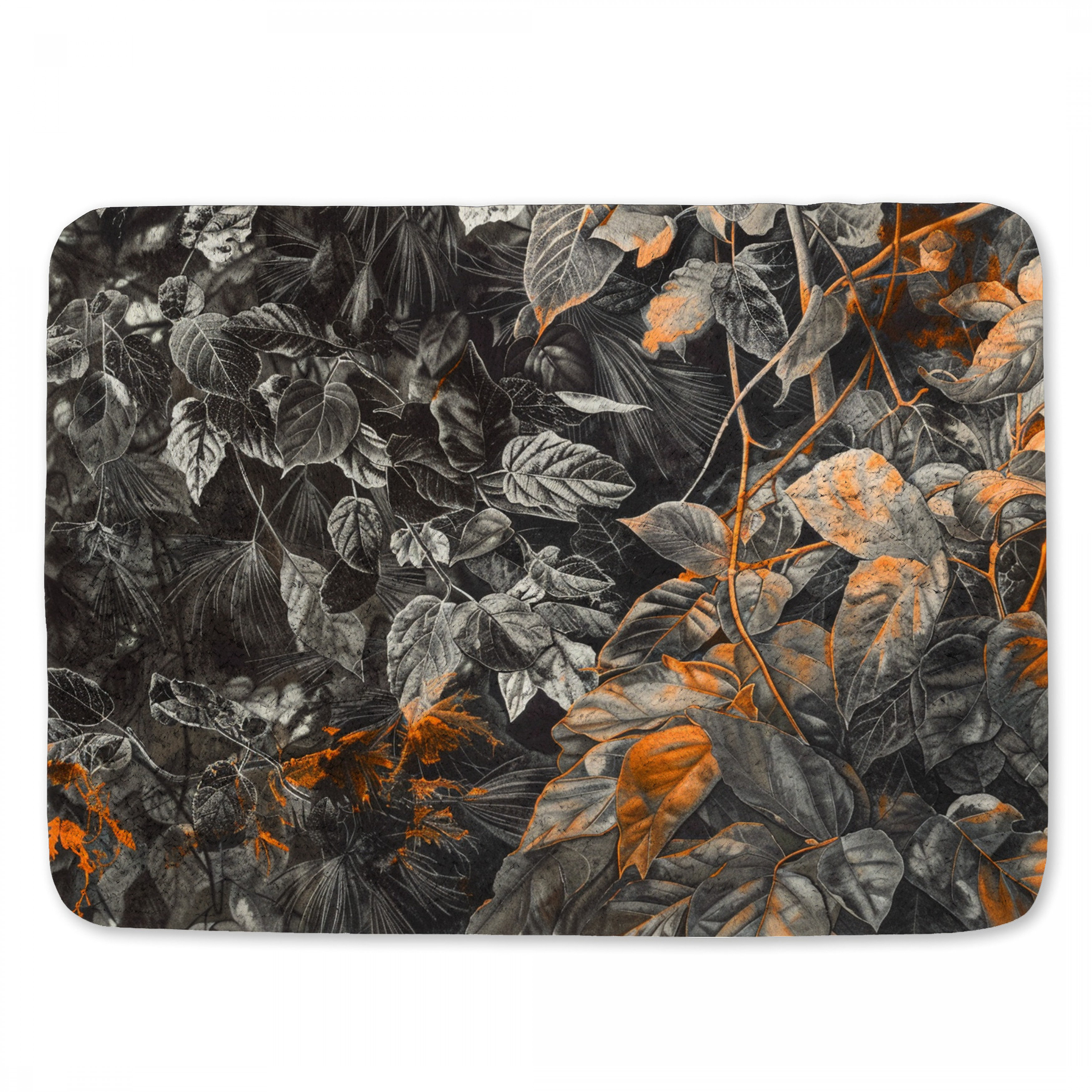 East Urban Home Botanical Shadows Bath Mat Botanical Bathroom Decor ...