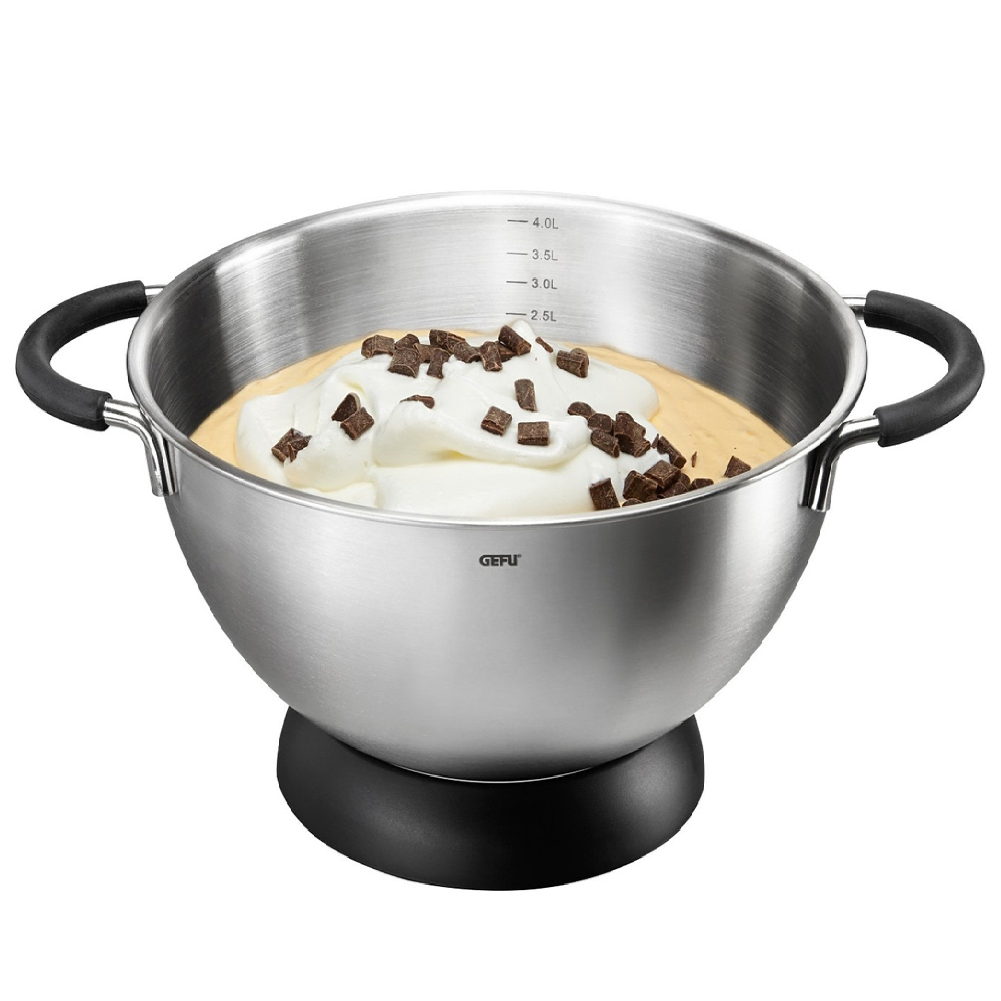 Gefu Mesco Stainless Steel Mixing Bowl with Non Slip Ring - Silver ...
