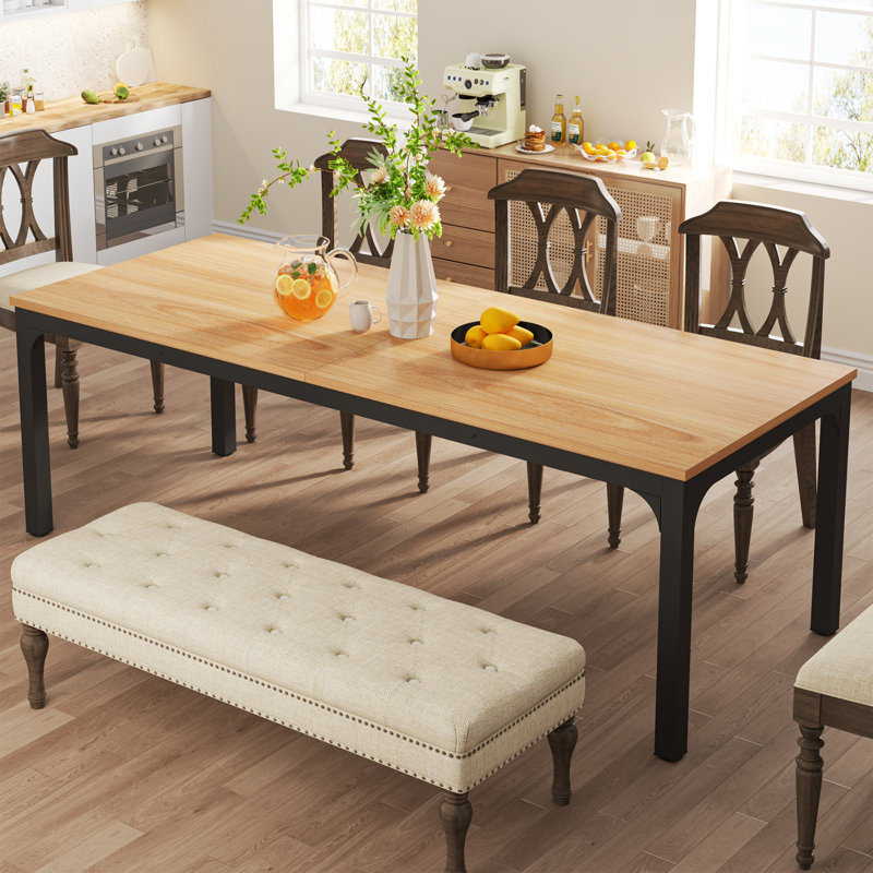 Ebern Designs Frodeen Rectangular Large Long Dining Table | Wayfair