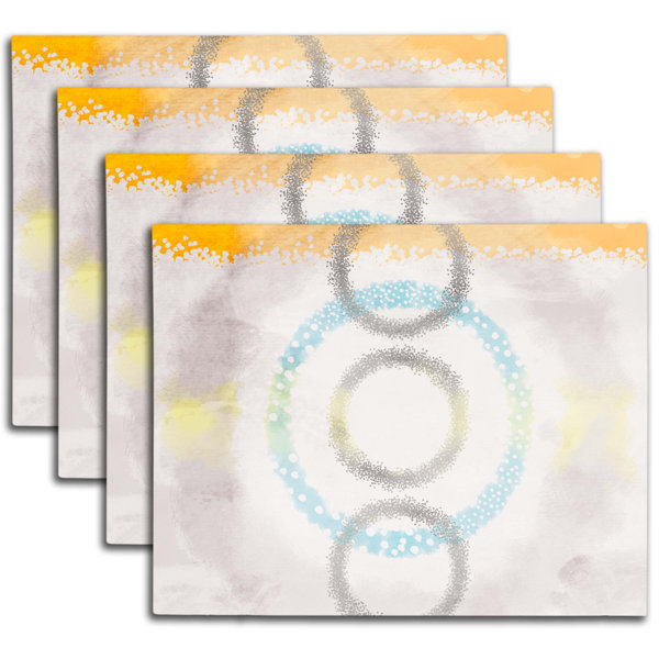 Latitude Run® Smooth Seductive Modern Designer Two-Ply, 14x18 Placemat ...