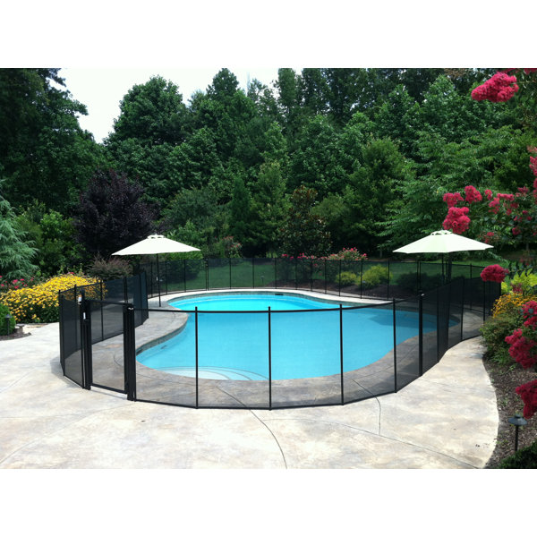 PoolfenceDIY Wide Pool Fence DIY Flat Top Vinyl Gate "& Reviews" | Wayfair