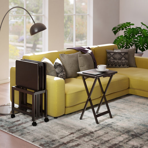 Winsome Allen 5 Piece Snack Tray Table Set & Reviews | Wayfair