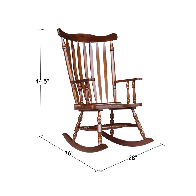 International Concepts Solid Wood Rocking Chair & Reviews | Wayfair