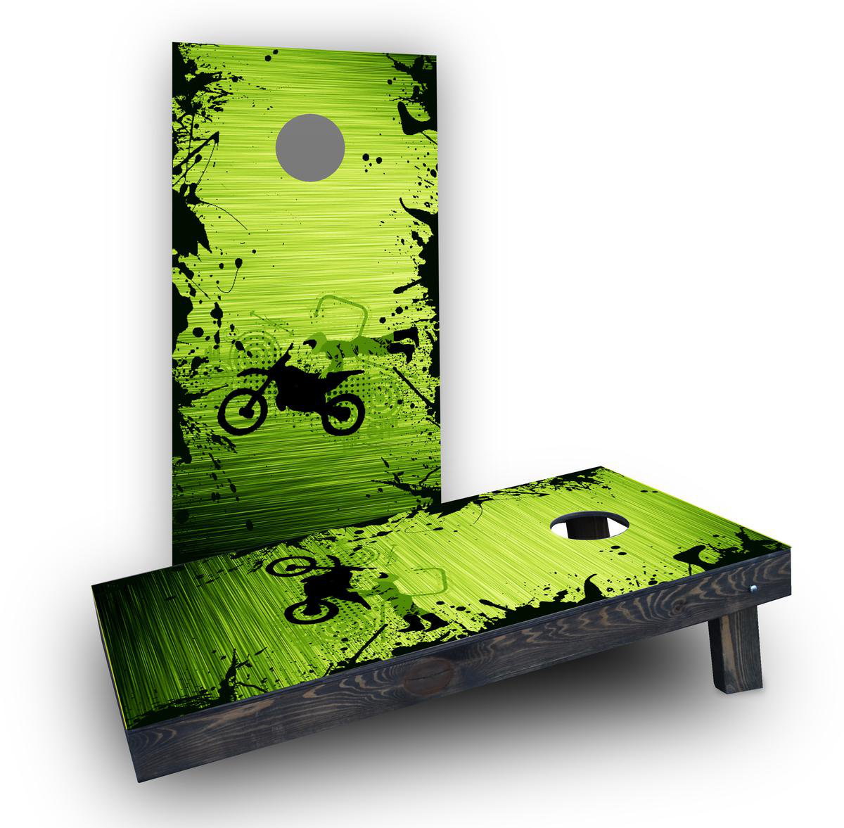 Custom Cornhole Boards Motocross / Dirt Bike Themed Light Weight ...