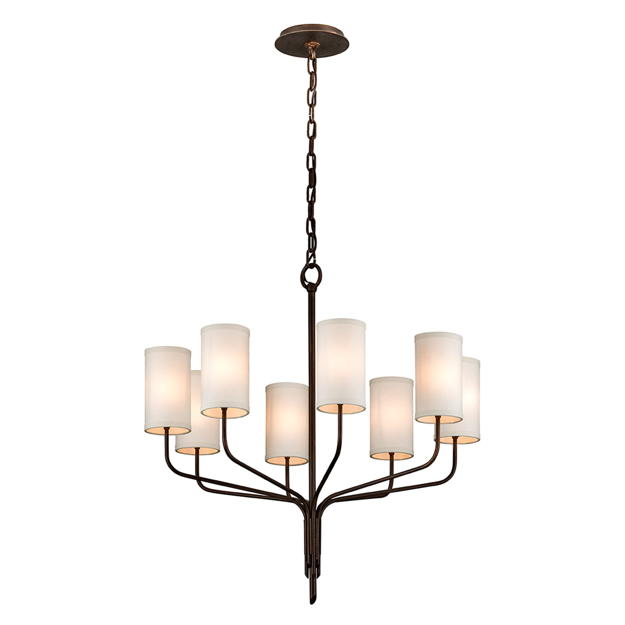 Troy Lighting Juniper 8 - Light Shaded Classic / Traditional Chandelier ...
