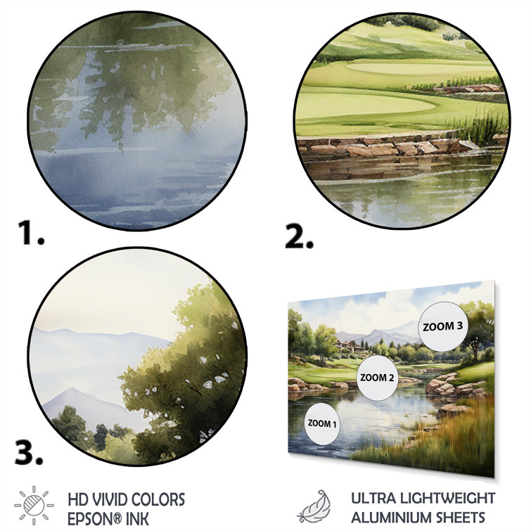 Winston Porter Country Clubs Golf Course - Country Clubs Metal Wall ...