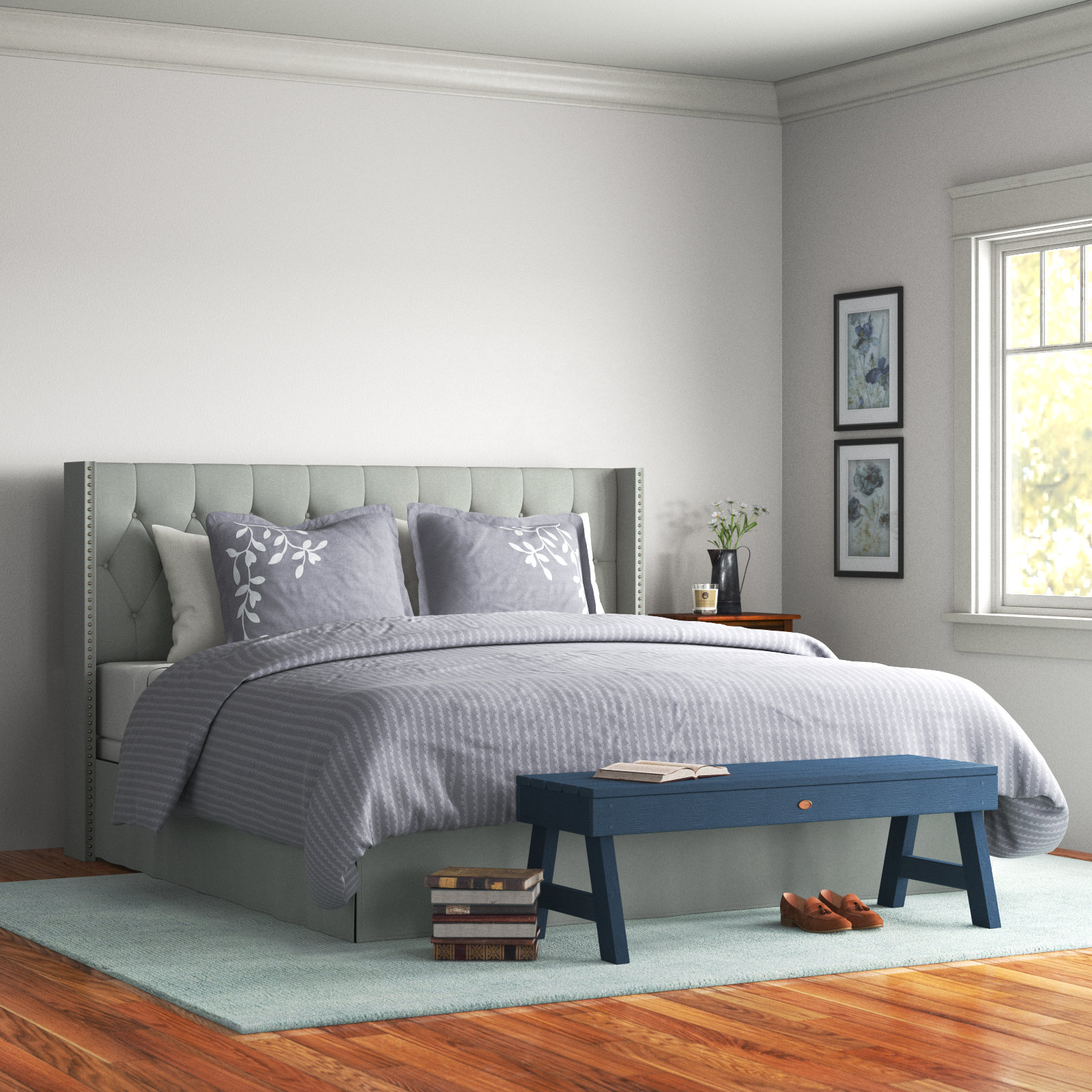 Andover Mills Bellavia Tufted Upholstered Panel Bed & Reviews | Wayfair