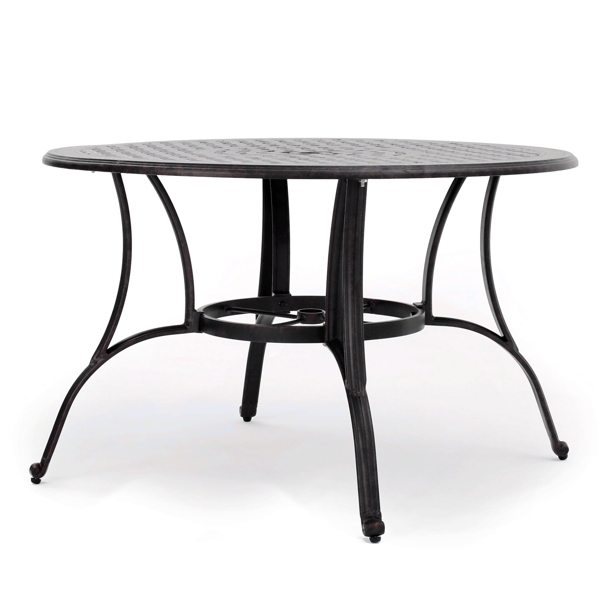 Red Barrel Studio® Ellys Round Metal Dining Table | Wayfair