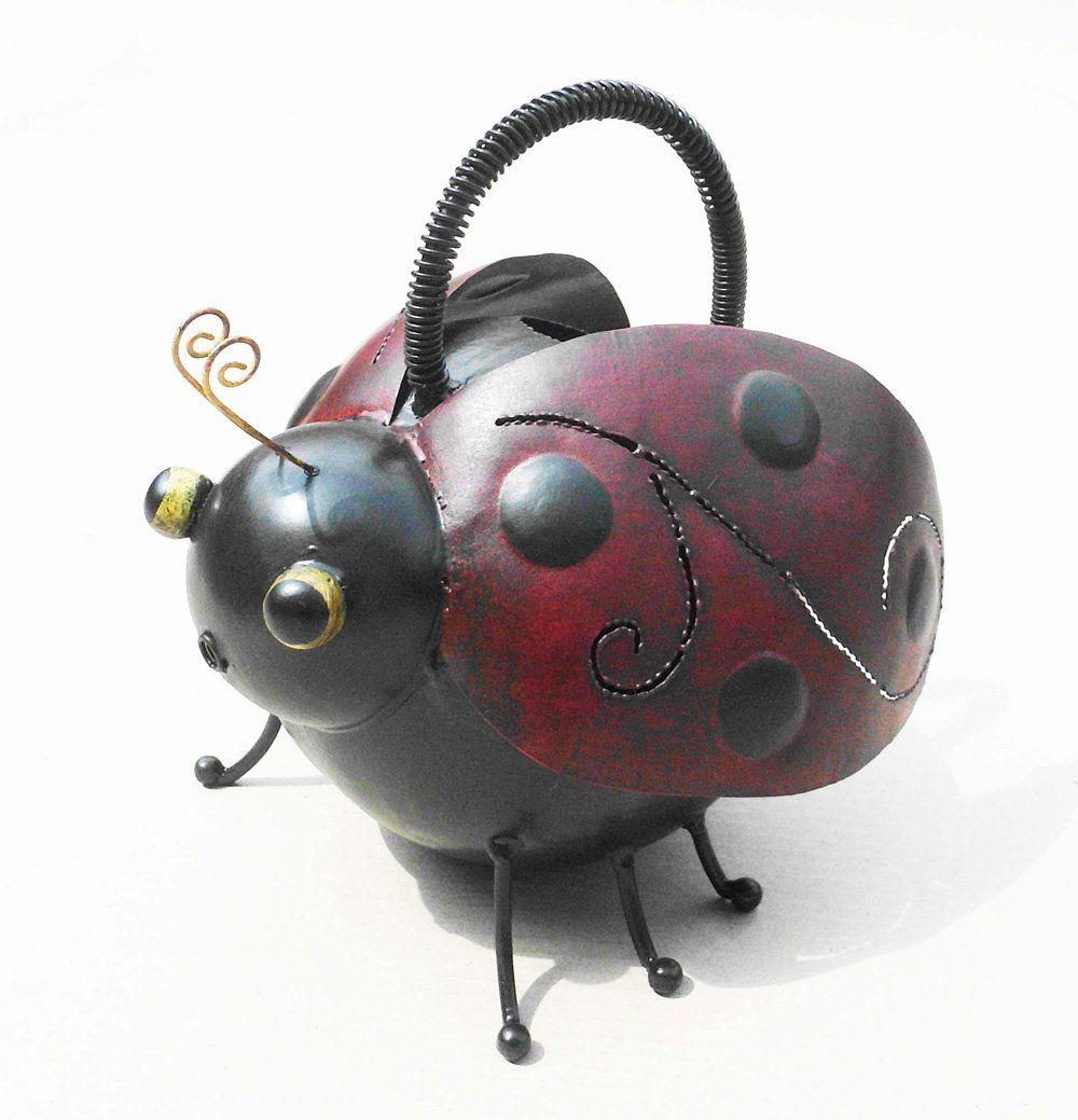 Arlmont & Co. Kevine Lady Bug Watering Pot Garden Accents Accessories ...