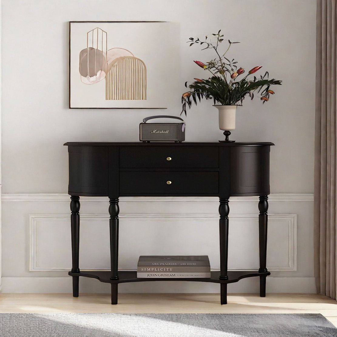 Liu's ink furniture Modern Semi-Circular Console Table | Wayfair