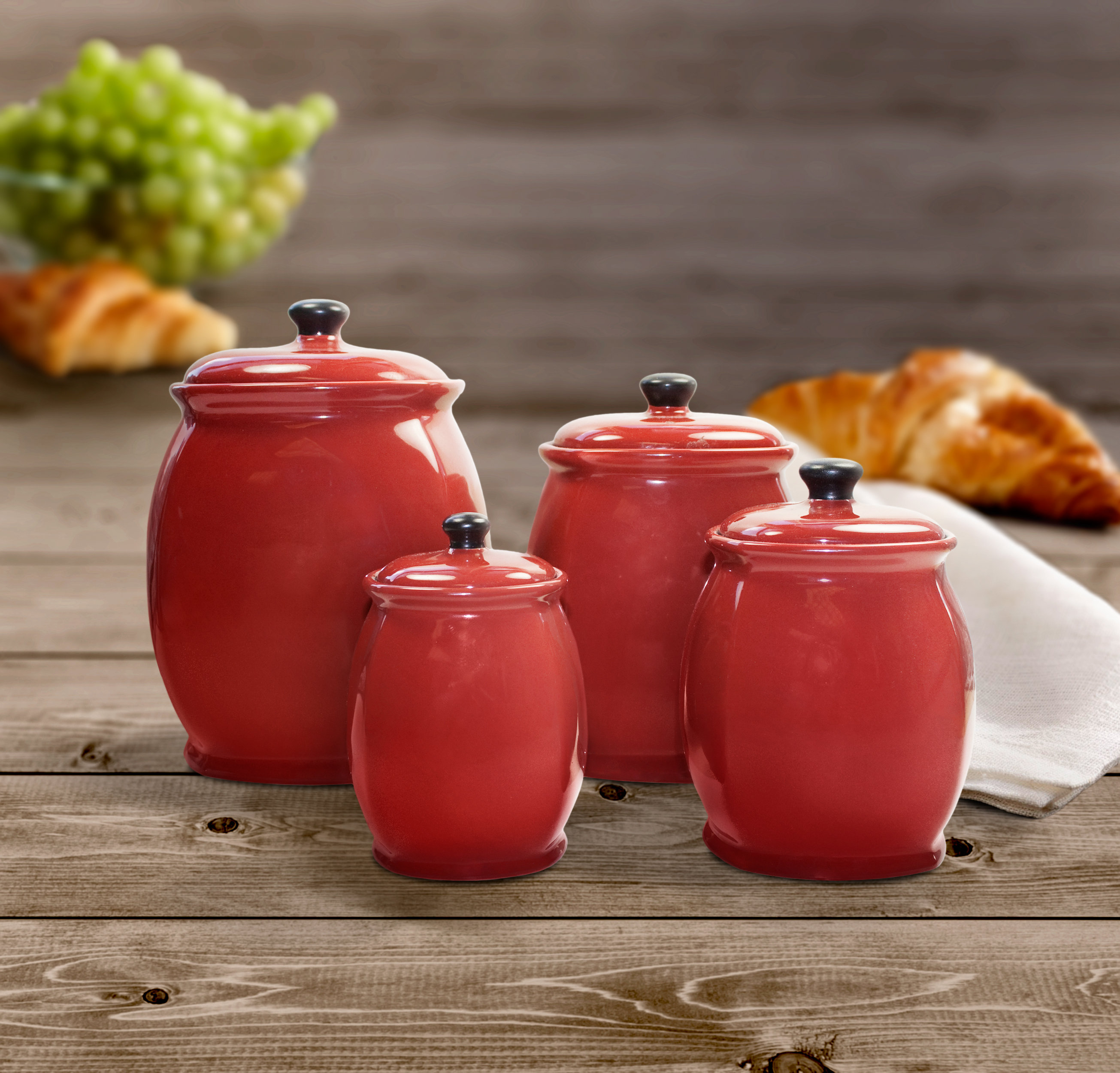 Prep & Savour 4 Piece Kitchen Canister Set & Reviews - Wayfair Canada