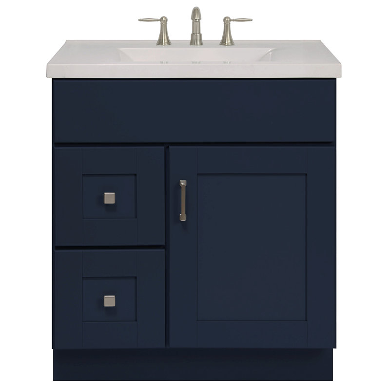 Sunnywood Blue Topaz 30 Single Bathroom Vanity Base Only in Blue | Wayfair