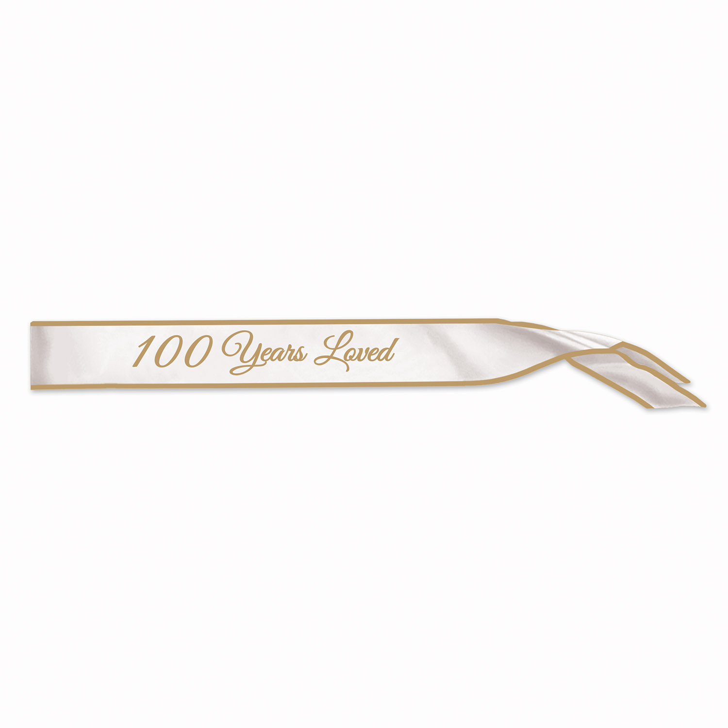 Fleur De Lis Living 100 Years Loved Satin Sash | Wayfair