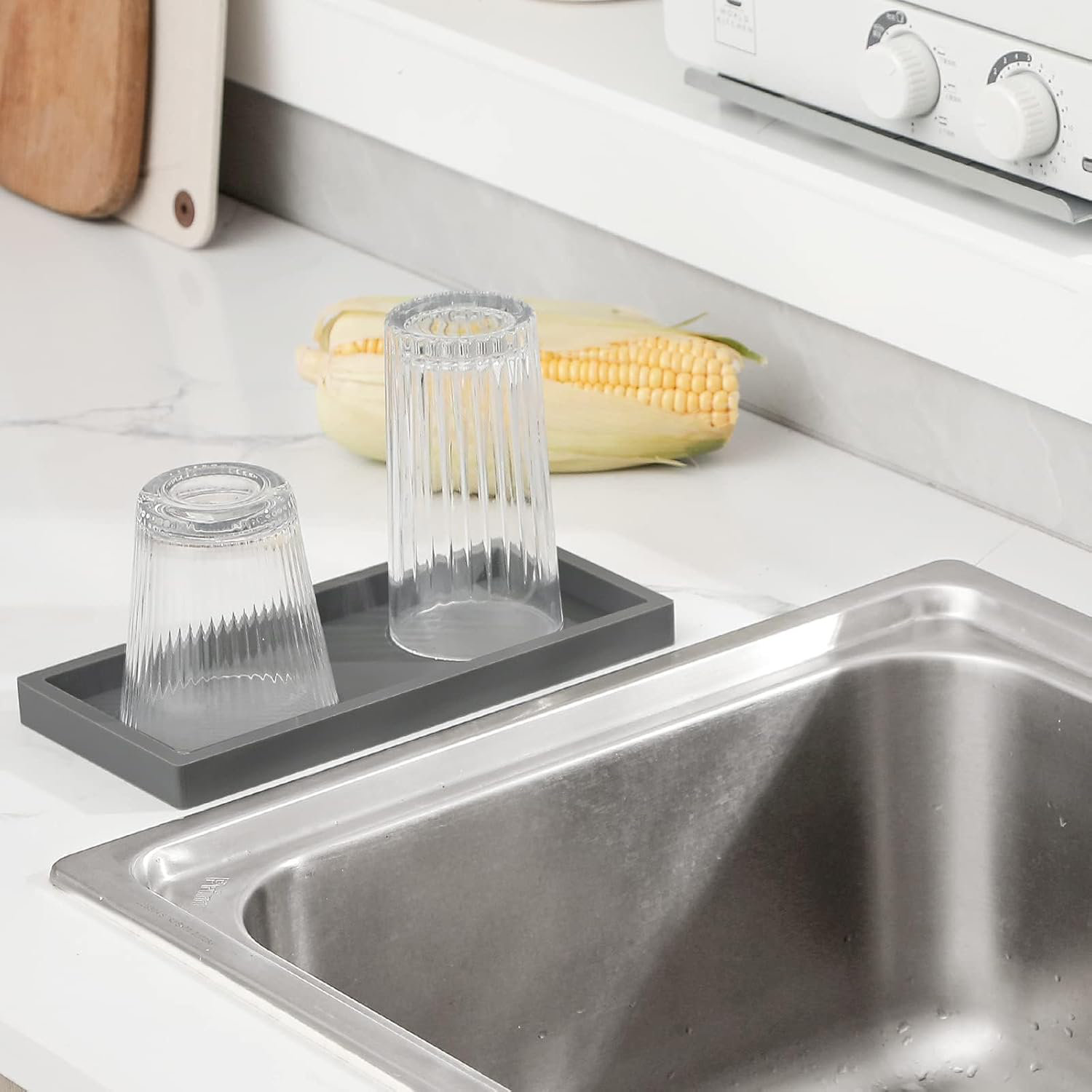 Latitude Run® Bathroom Trays For Counter, Slicone Vanity Trays For ...