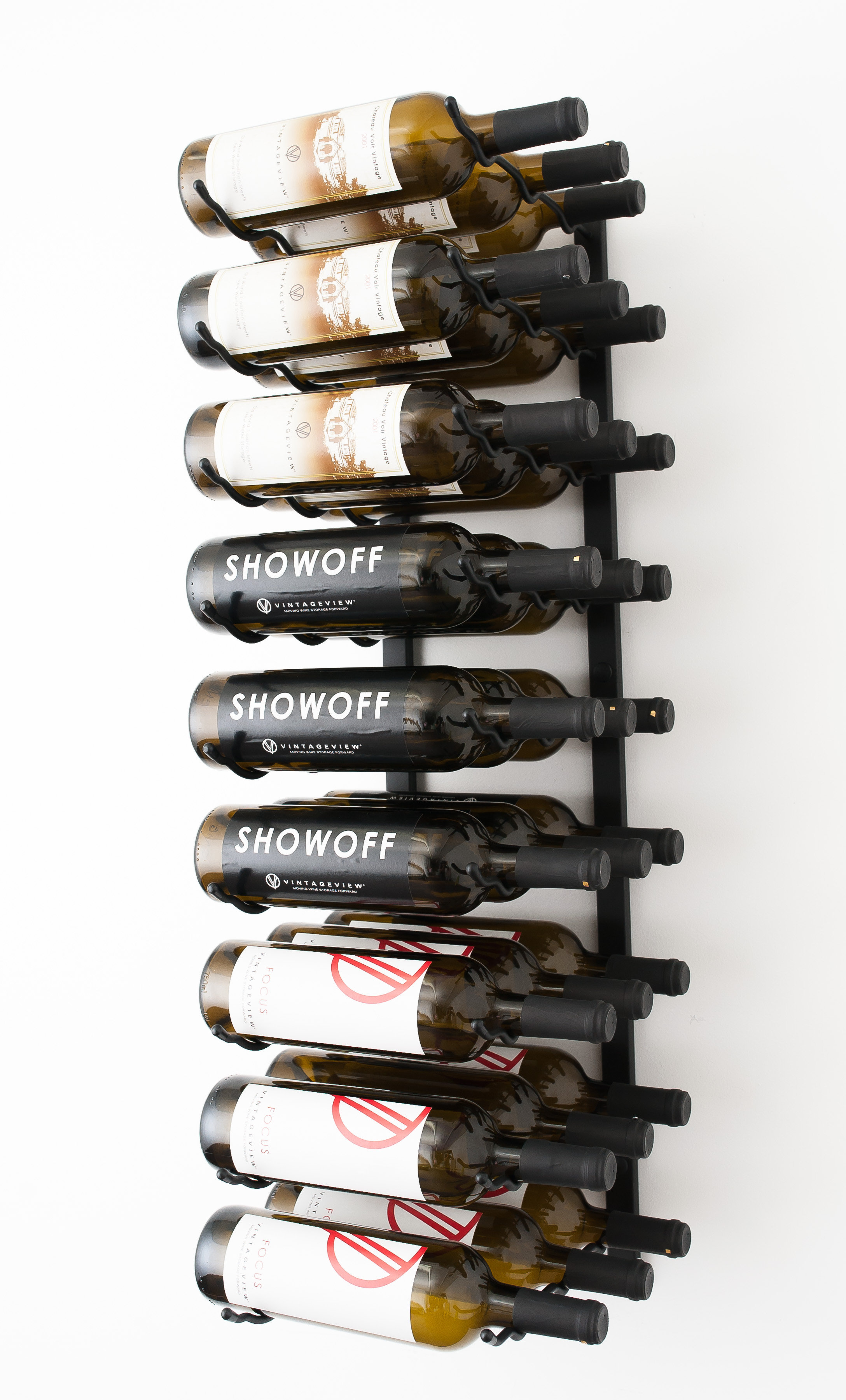 Rebrilliant Indurial 27 Bottle Metal Wall Mounted Wine Bottle Rack ...