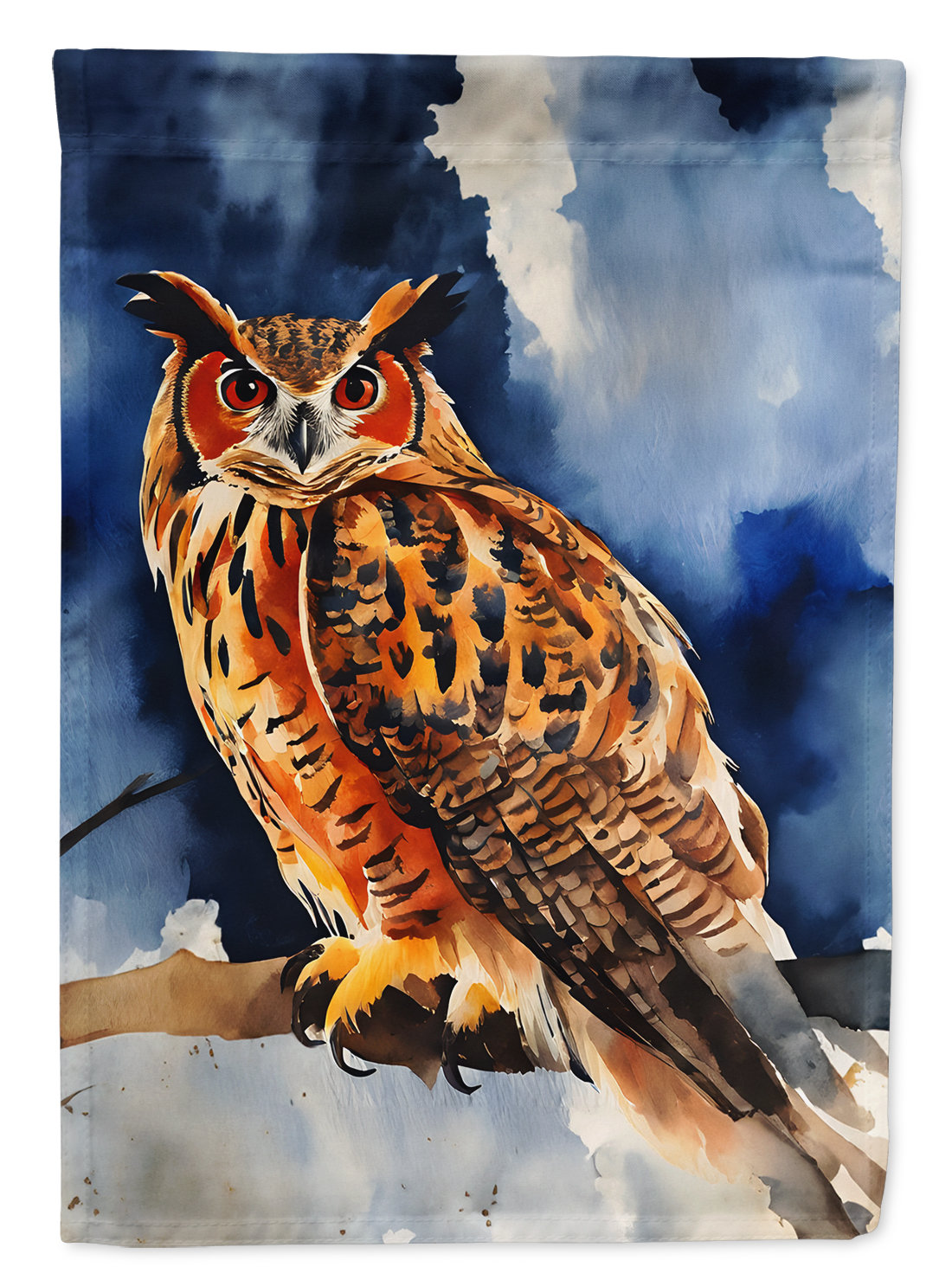 Caroline's Treasures Eurasian Eagle Owl House Flag_DAC3222 | Wayfair