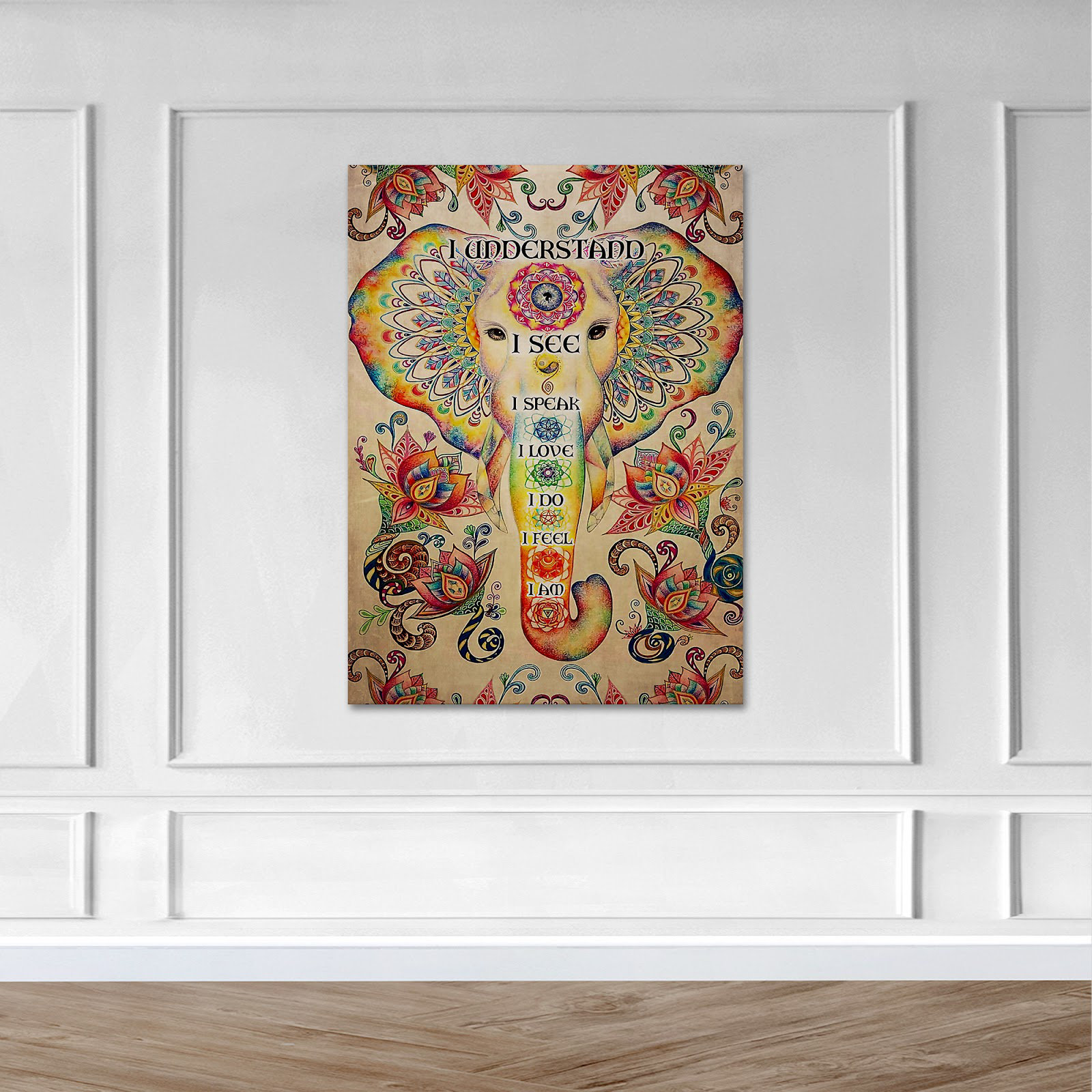 Trinx A Colorful Elephant - I Understand I See I Speak I Love I Do I ...