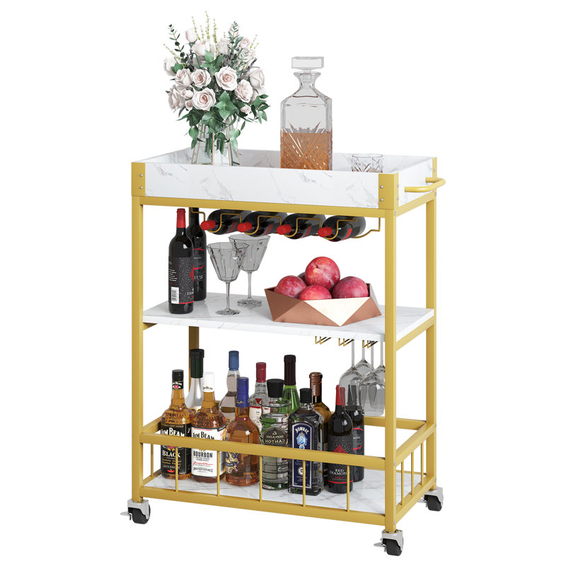 Three Star Im/Ex Inc. 3 Tier Rolling Kitchen Cart | Wayfair