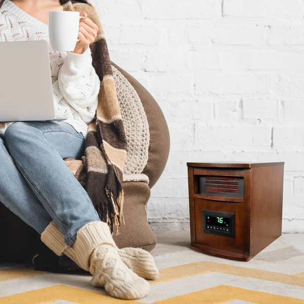 LifeSmart LifePro 6 Element 1500W Electric Infrared Quartz Indoor Space ...