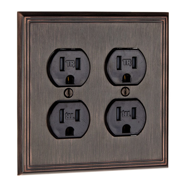 Richelieu Quadruple Receptacle 2-Gang Duplex Outlet Wall Plate | Wayfair