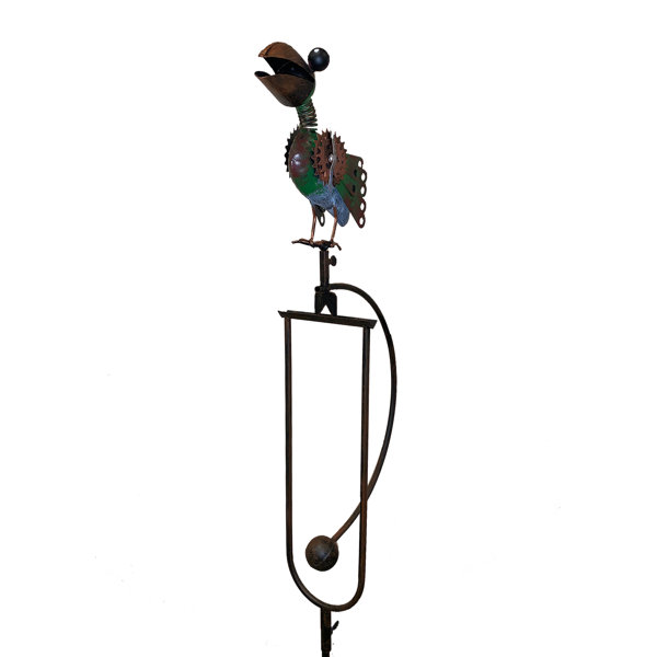 Arlmont & Co. Bruchy Birds Animals Metal Garden Statue | Wayfair