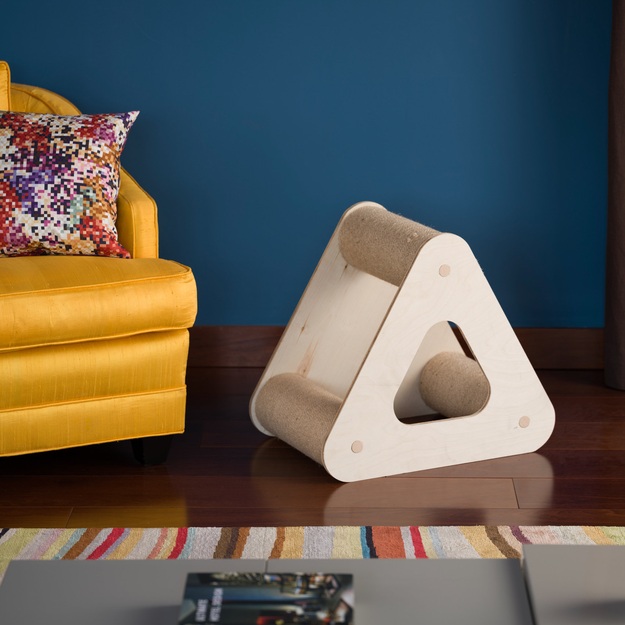 Tucker Murphy Pet™ Cat Scratching Activity Pyramid, Premium Sisal Cat ...