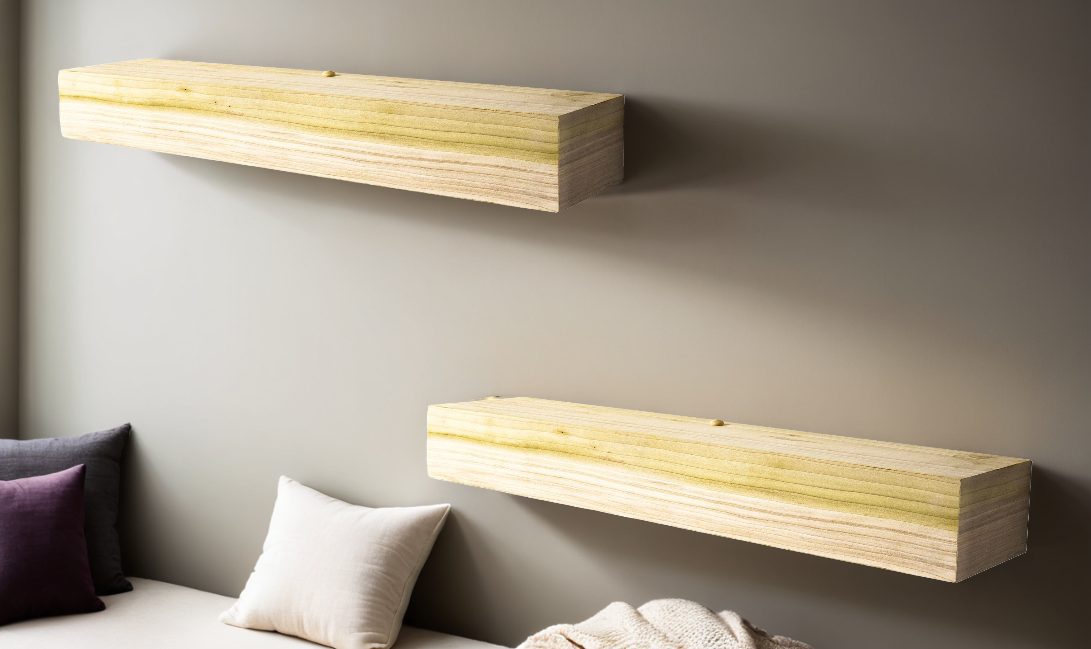 Foundry Select Rayne Poplar Floating Shelves - Wayfair Canada