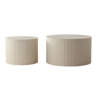 Mercer41 Nesting Coffee Table Set Of 2 Modern Drum Side Table End Table ...