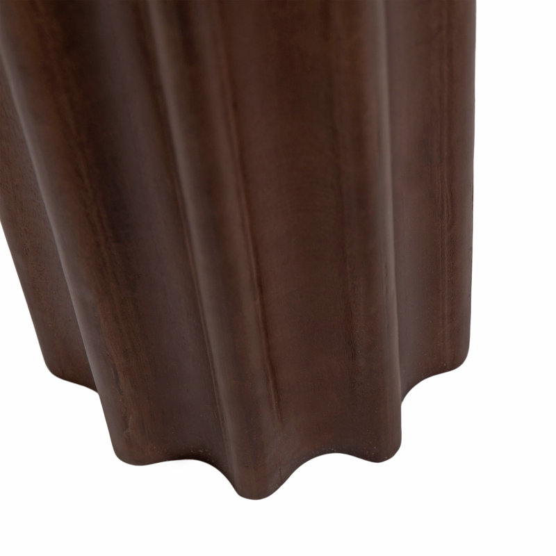Lark Manor™ Scalloped Round Wood Side Table | Wayfair