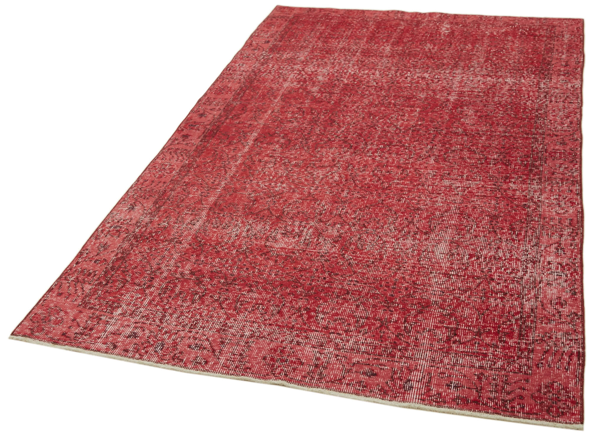 Williston Forge Hui Red Vintage Wool Handmade Area Rug | Wayfair