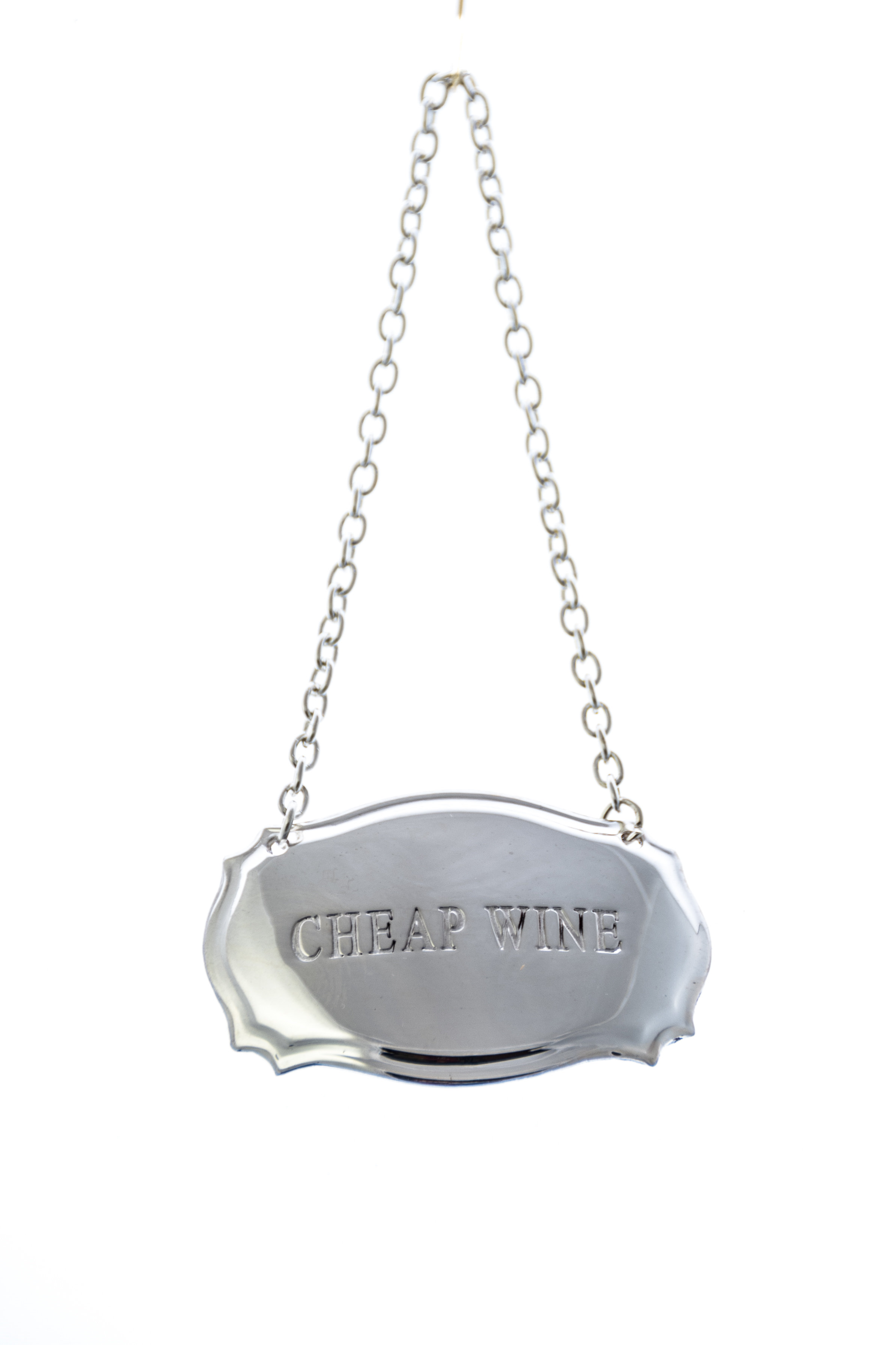 Corbell Silver Company Decanter Label Chippendale Design Cheap Wine ...
