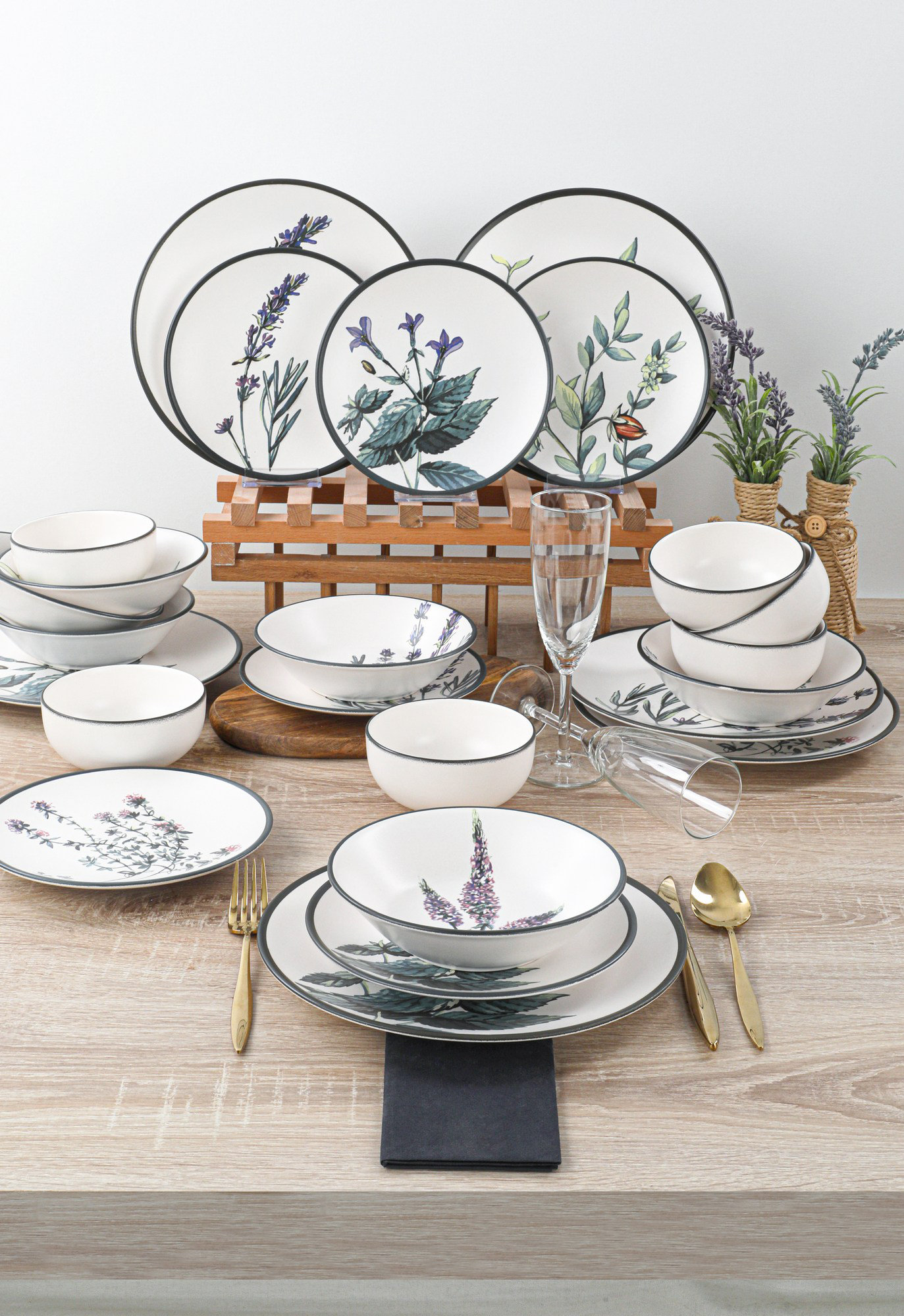 Prep & Savour Dilesh Ceramic Dinner Plate , Set of 6 | Wayfair