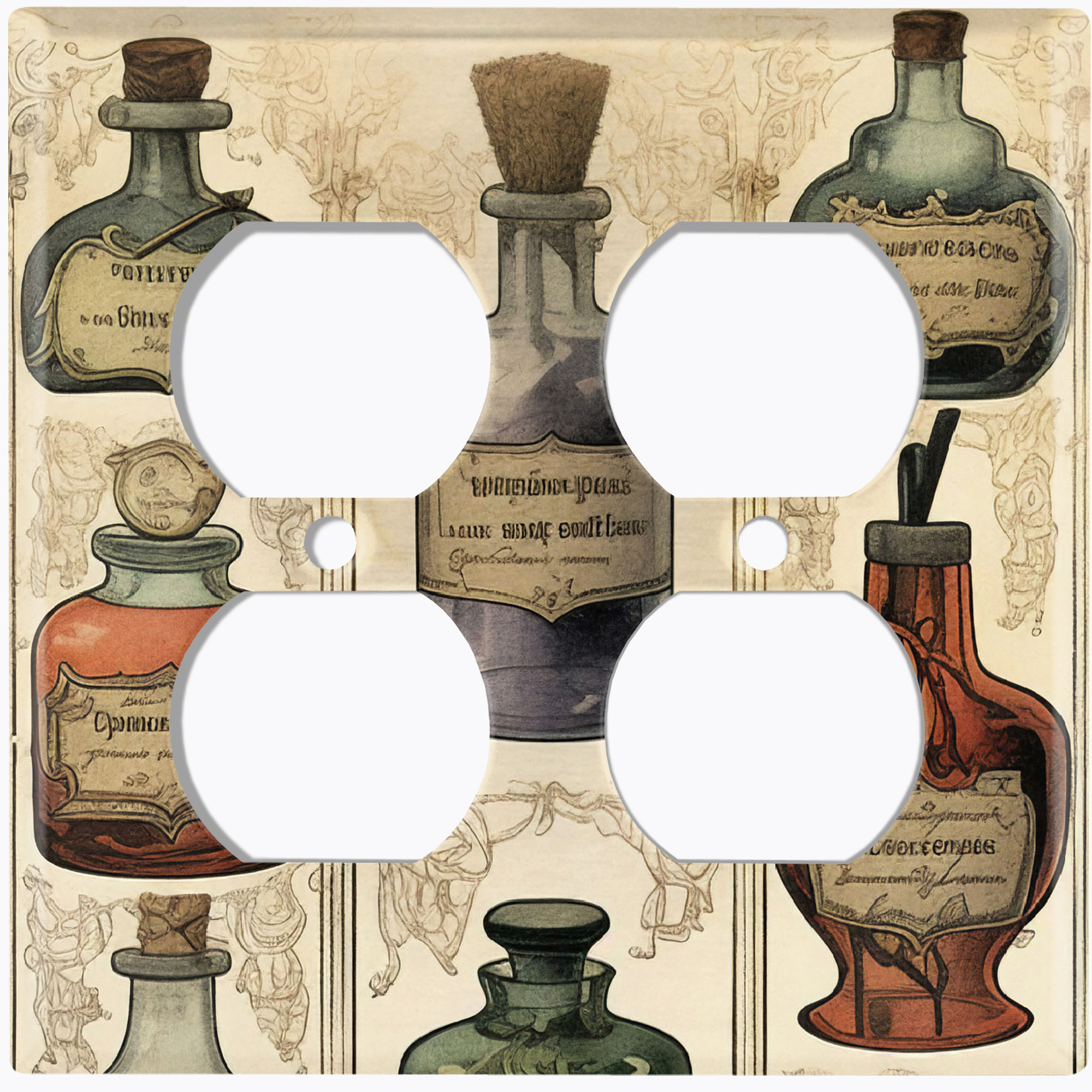 WorldAcc Metal Light Switch Plate Outlet Cover (Halloween Potion ...