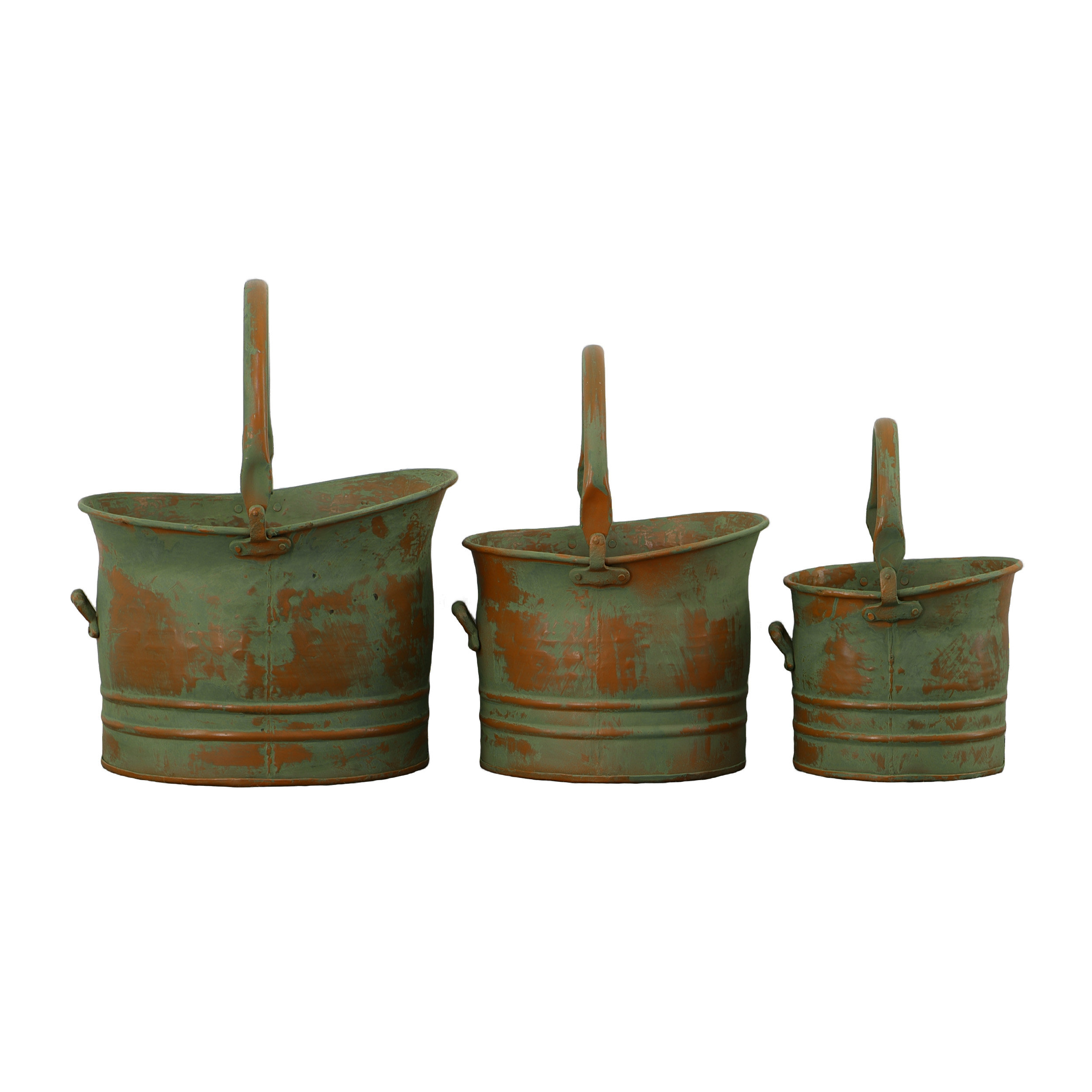 August Grove® Quintanilla Copper Metal Indoor-Outdoor Patina Tulip ...