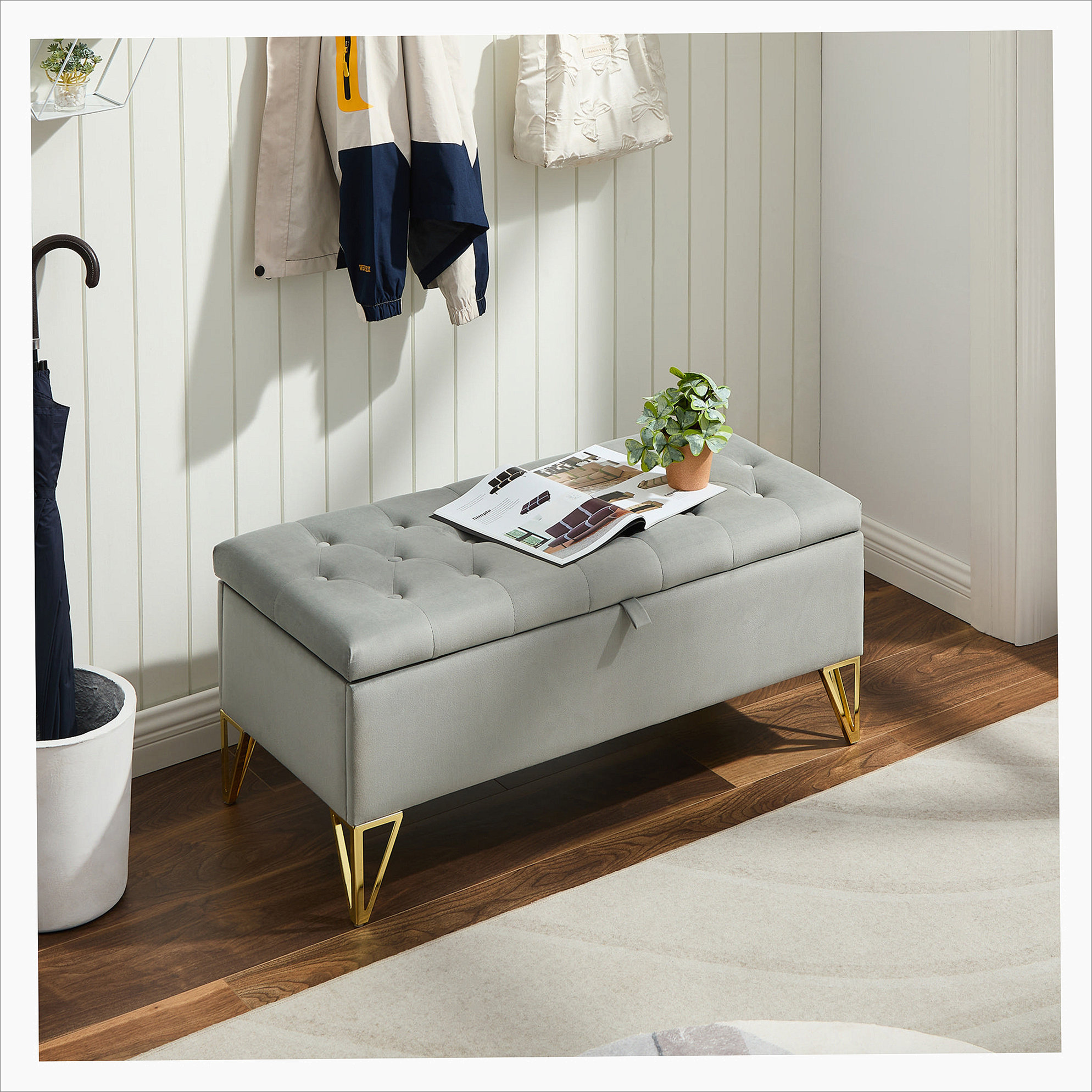 Mercer41 Entryway Multifunctional Bench, Bedroom Bench | Wayfair