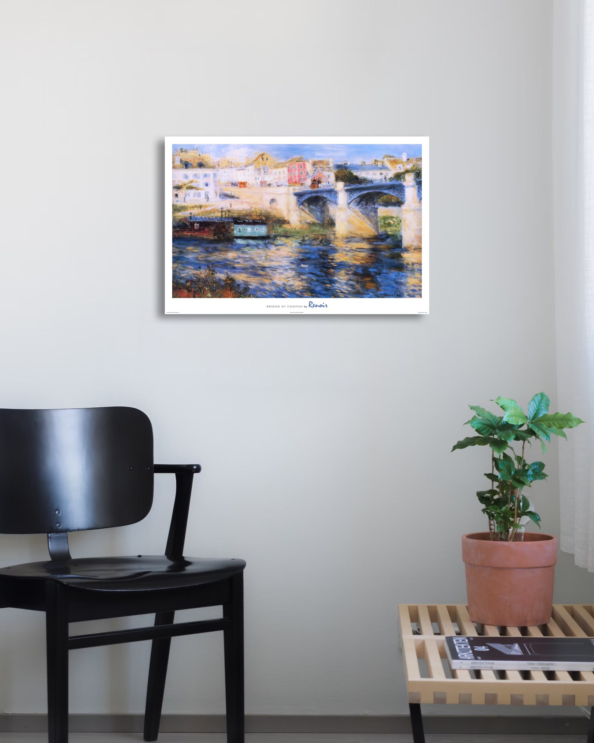 Vault W Artwork Bridge at Chatou by Pierre-Auguste Renoir - Unframed ...