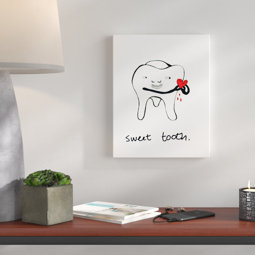 East Urban Home Doodles Sweet Tooth Art Print | Wayfair.co.uk