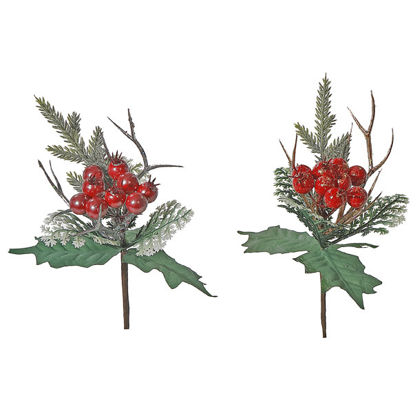 iHcasadécor Red Berry Pick - Set Of 12 | Wayfair